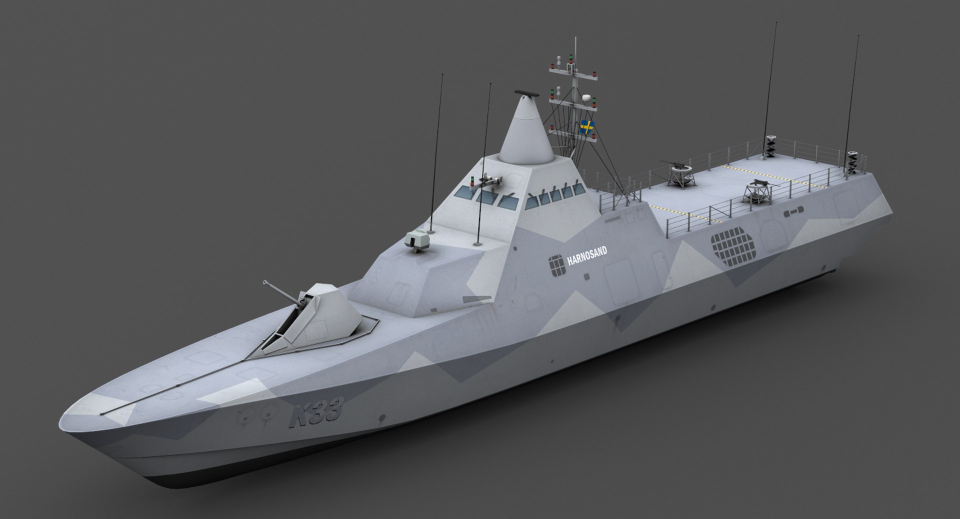 Visby Class Corvette 3D - TurboSquid 1151792
