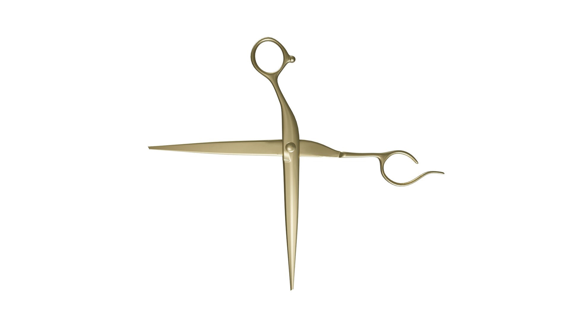 Professional hairdressing scissors Low-poly 3D model - TurboSquid 1738304