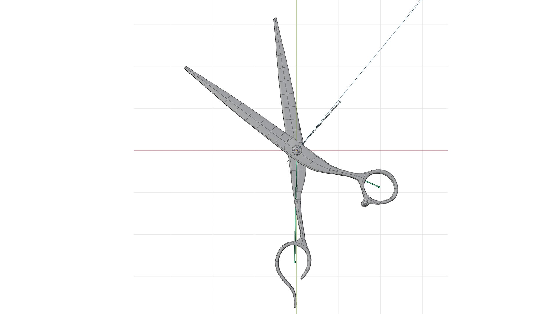 Professional hairdressing scissors Low-poly 3D model - TurboSquid 1738304