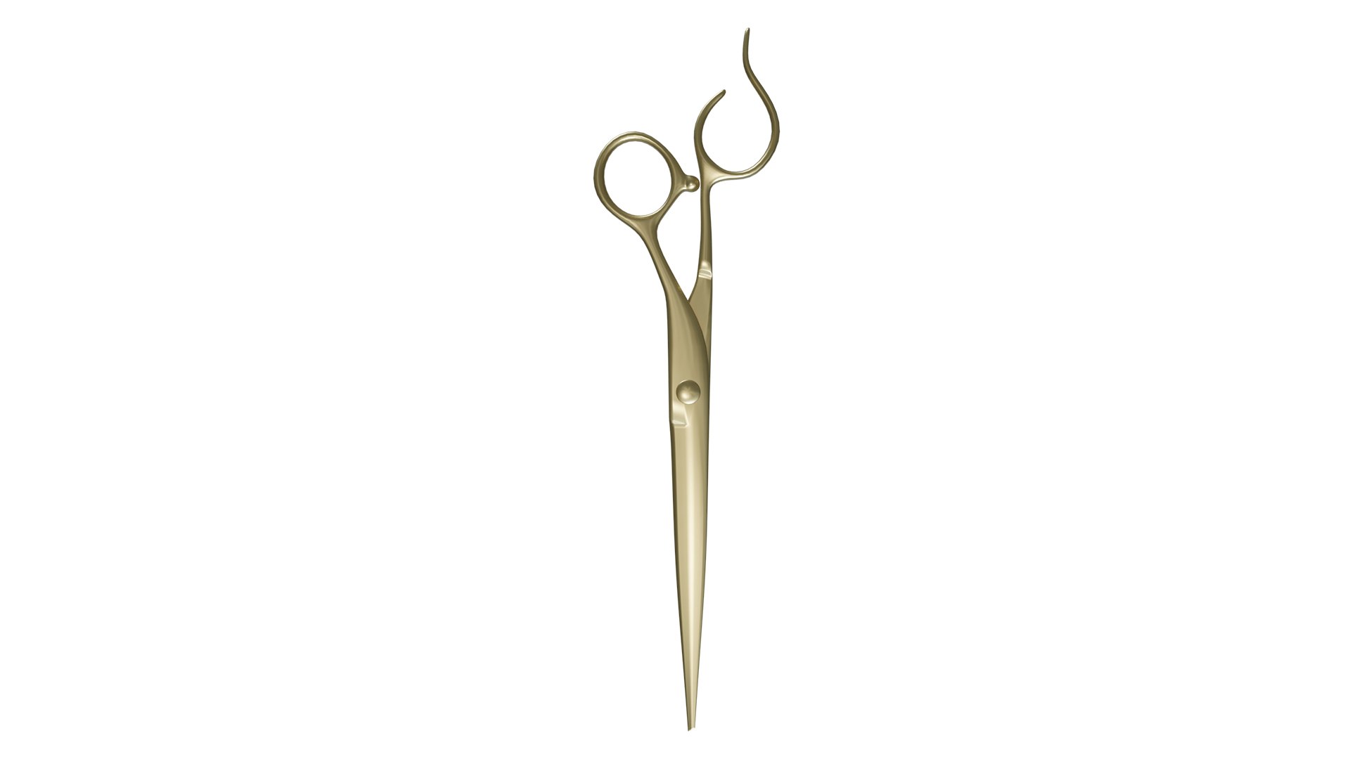 Professional hairdressing scissors Low-poly 3D model - TurboSquid 1738304