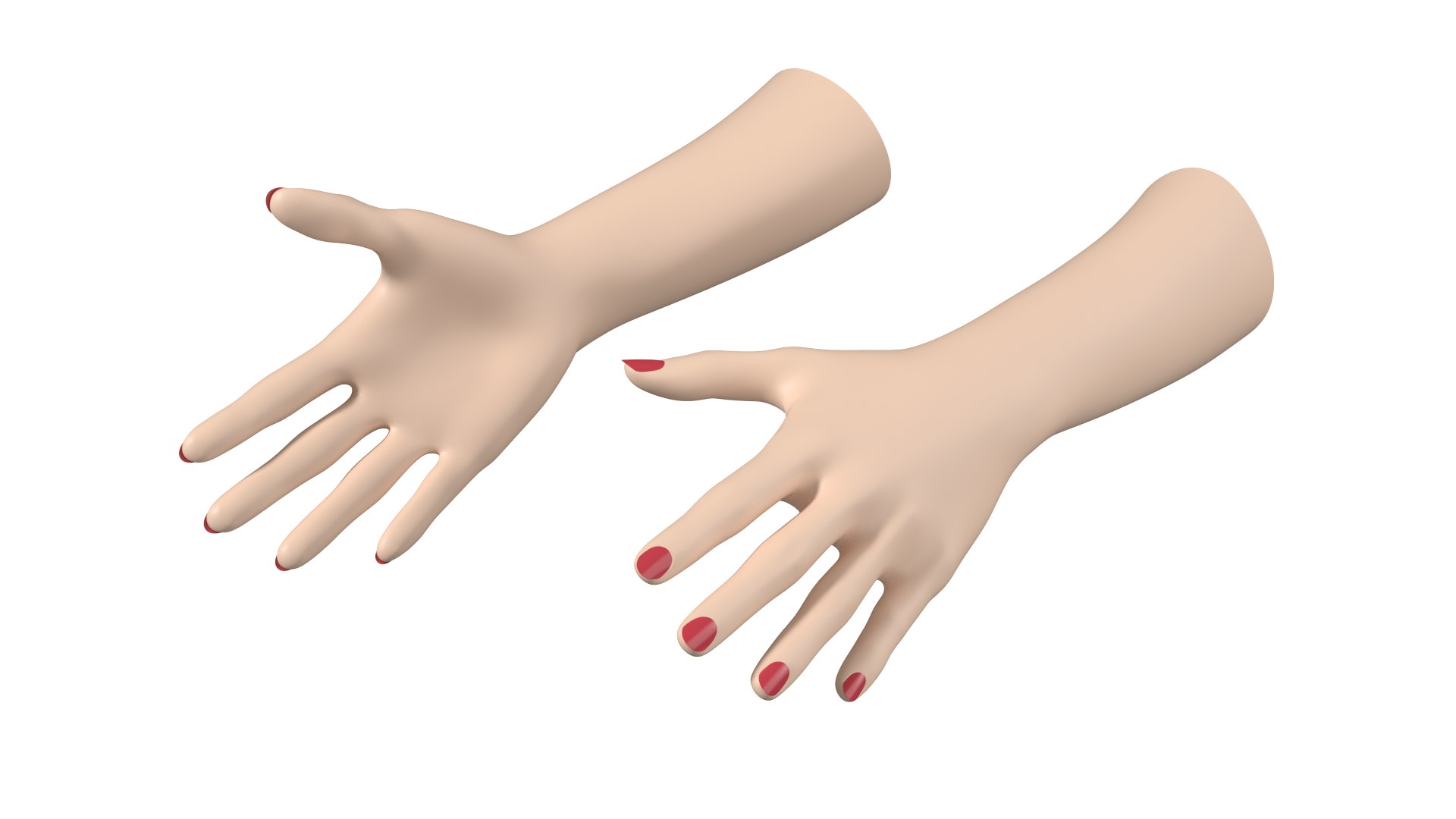 3D Female Hands Gesture 02 Base Mesh Model - TurboSquid 2174468