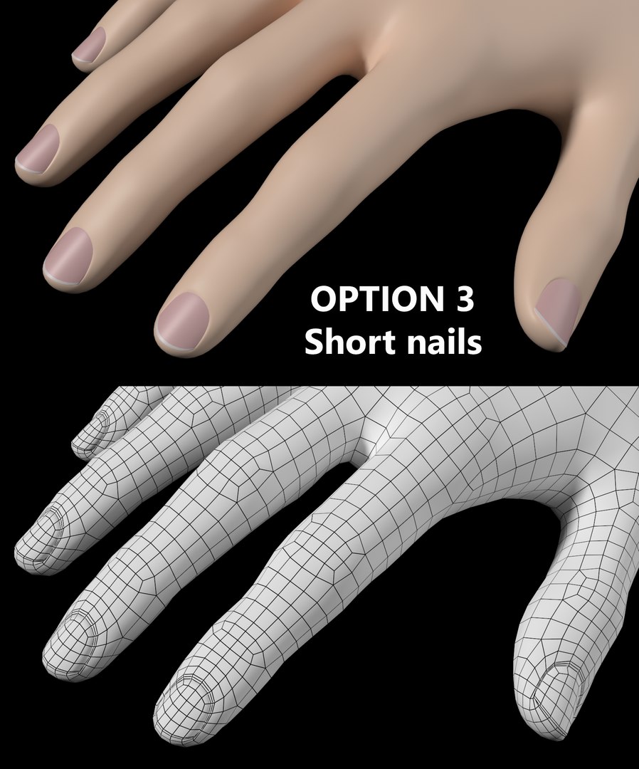 3D Female Hands Gesture 02 Base Mesh Model - TurboSquid 2174468