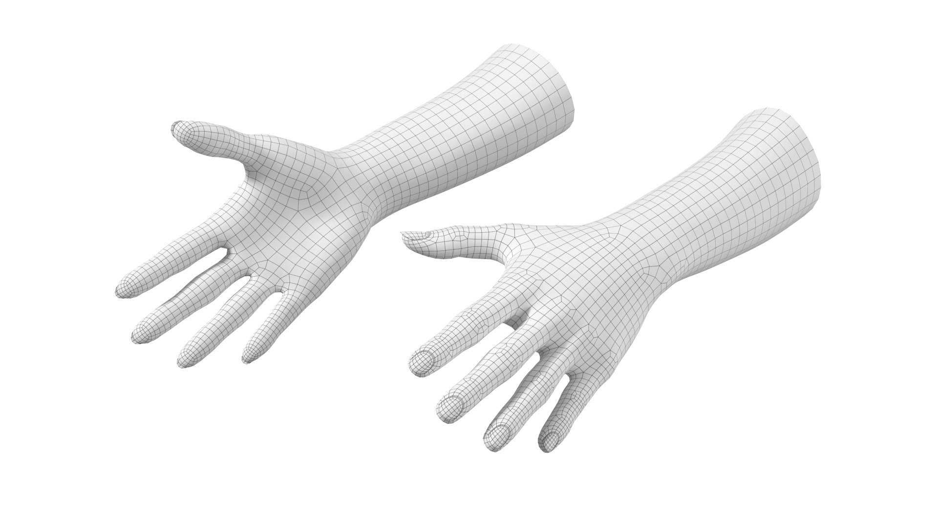 3D Female Hands Gesture 02 Base Mesh Model - TurboSquid 2174468