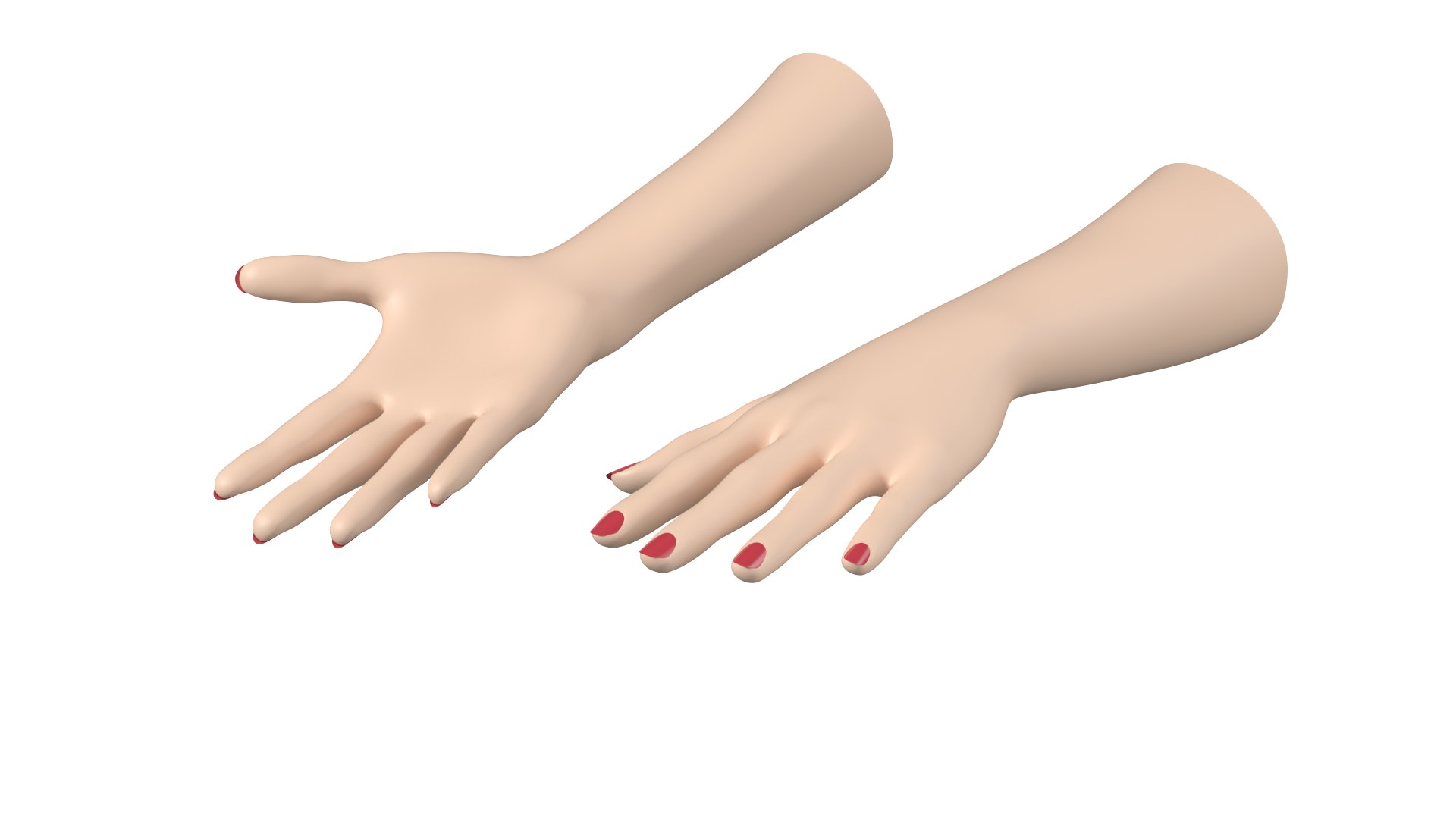 3D Female Hands Gesture 02 Base Mesh Model - TurboSquid 2174468