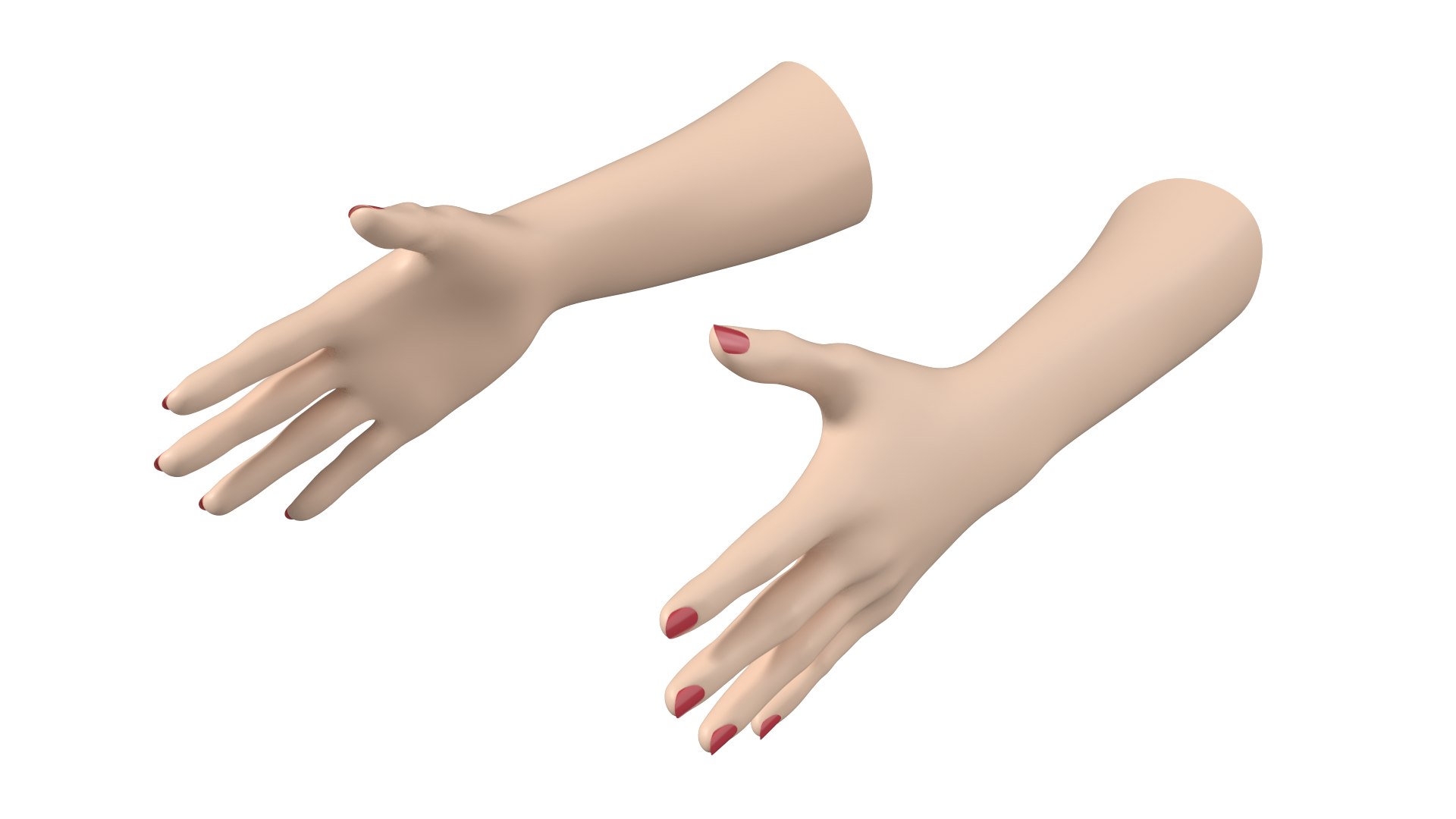 3D Female Hands Gesture 02 Base Mesh Model - TurboSquid 2174468