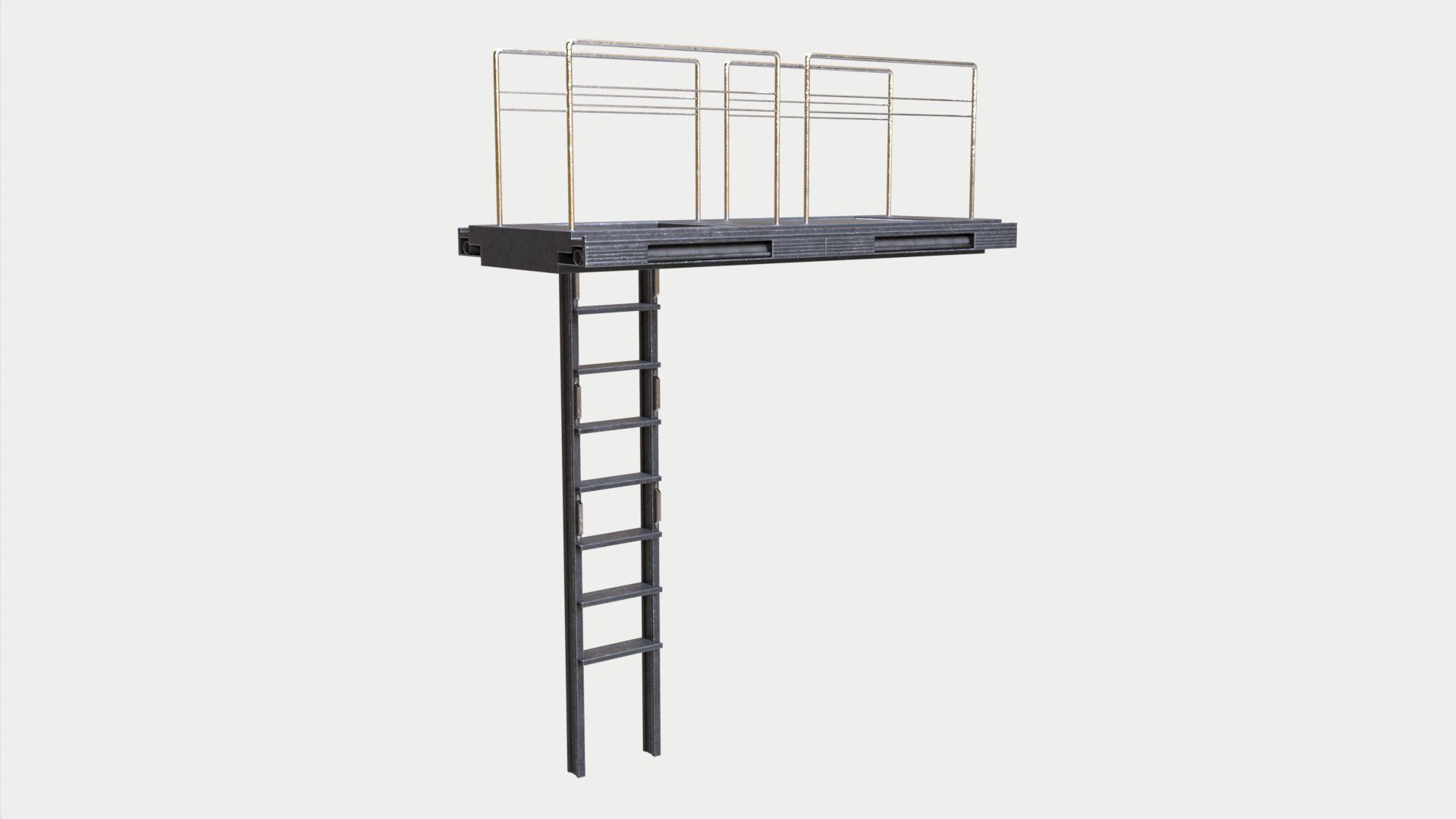 LowPoly Platform Bridge Ladder MODEL Element2 3D Model - TurboSquid 2286369