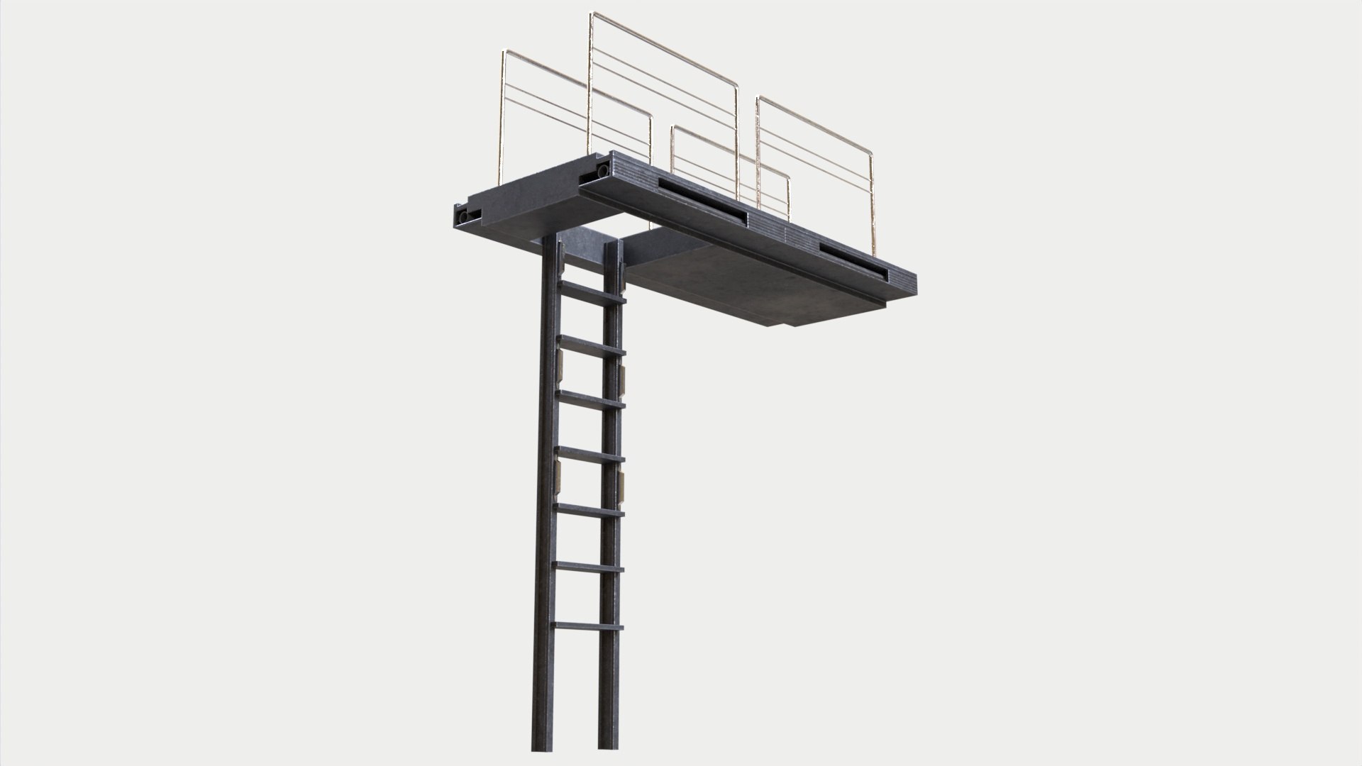 LowPoly Platform Bridge Ladder MODEL Element2 3D Model - TurboSquid 2286369