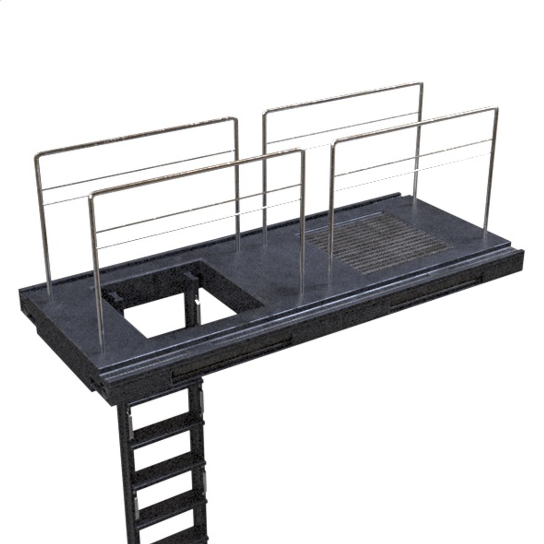 LowPoly Platform Bridge Ladder MODEL Element2 3D Model - TurboSquid 2286369