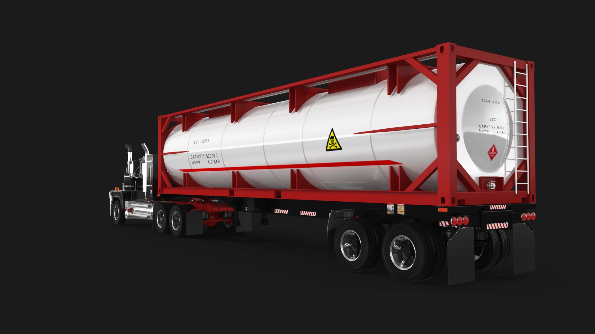 3D Mack Super-Liner ISO Tank Trailer - TurboSquid 1721975
