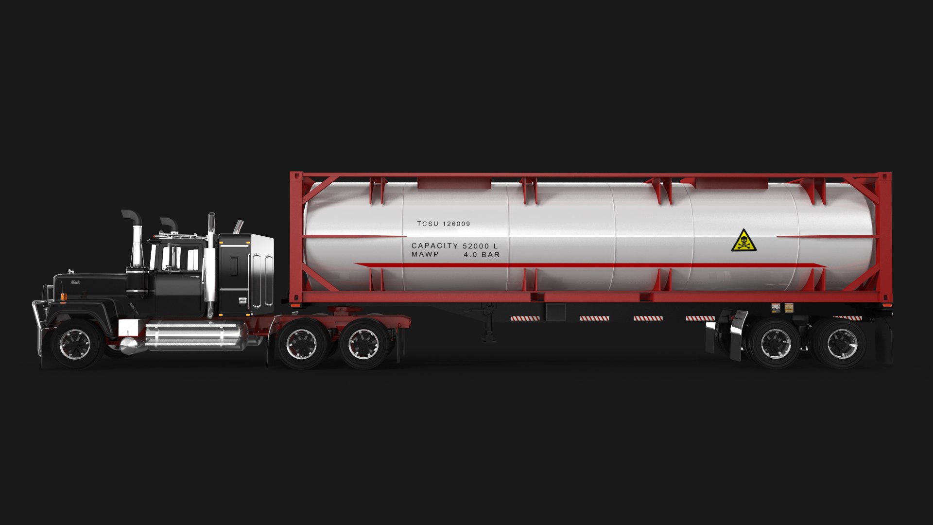 3D Mack Super-Liner ISO Tank Trailer - TurboSquid 1721975