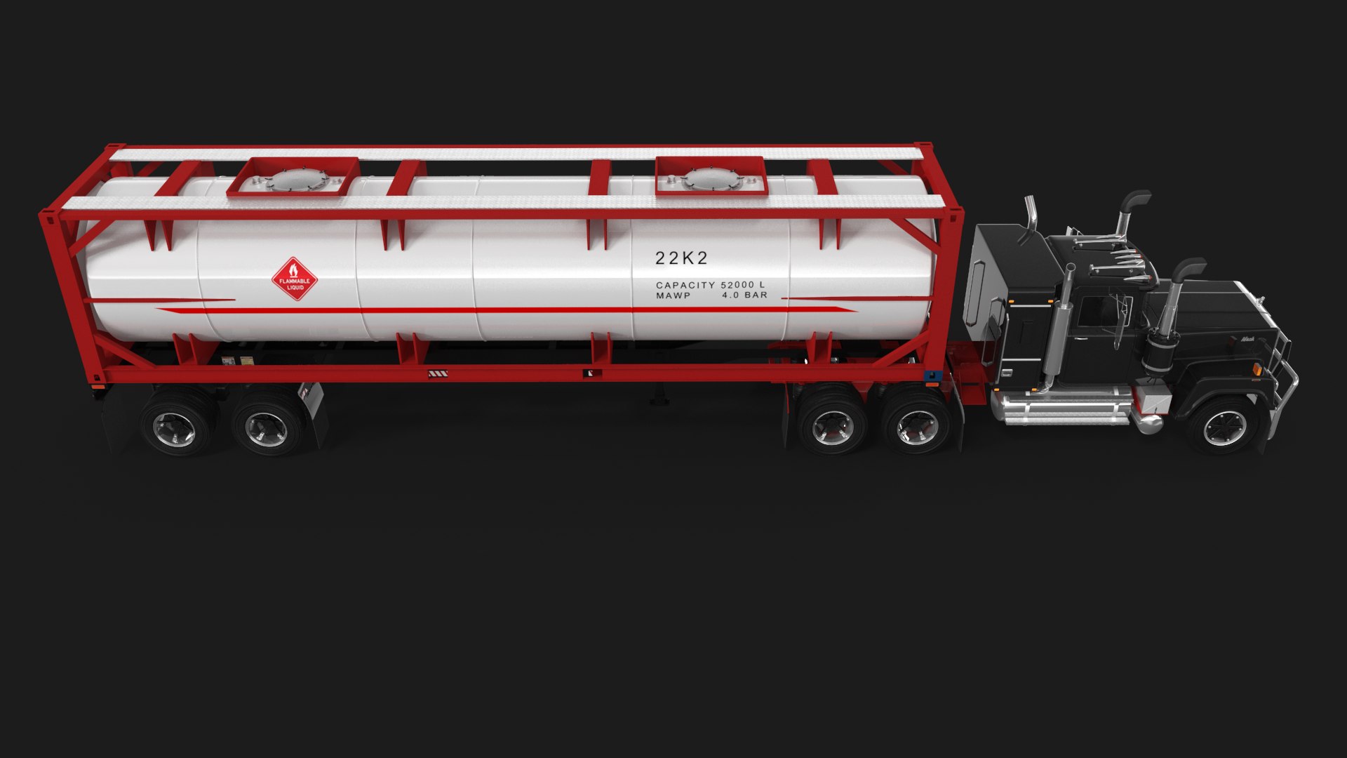 3D Mack Super-Liner ISO Tank Trailer - TurboSquid 1721975