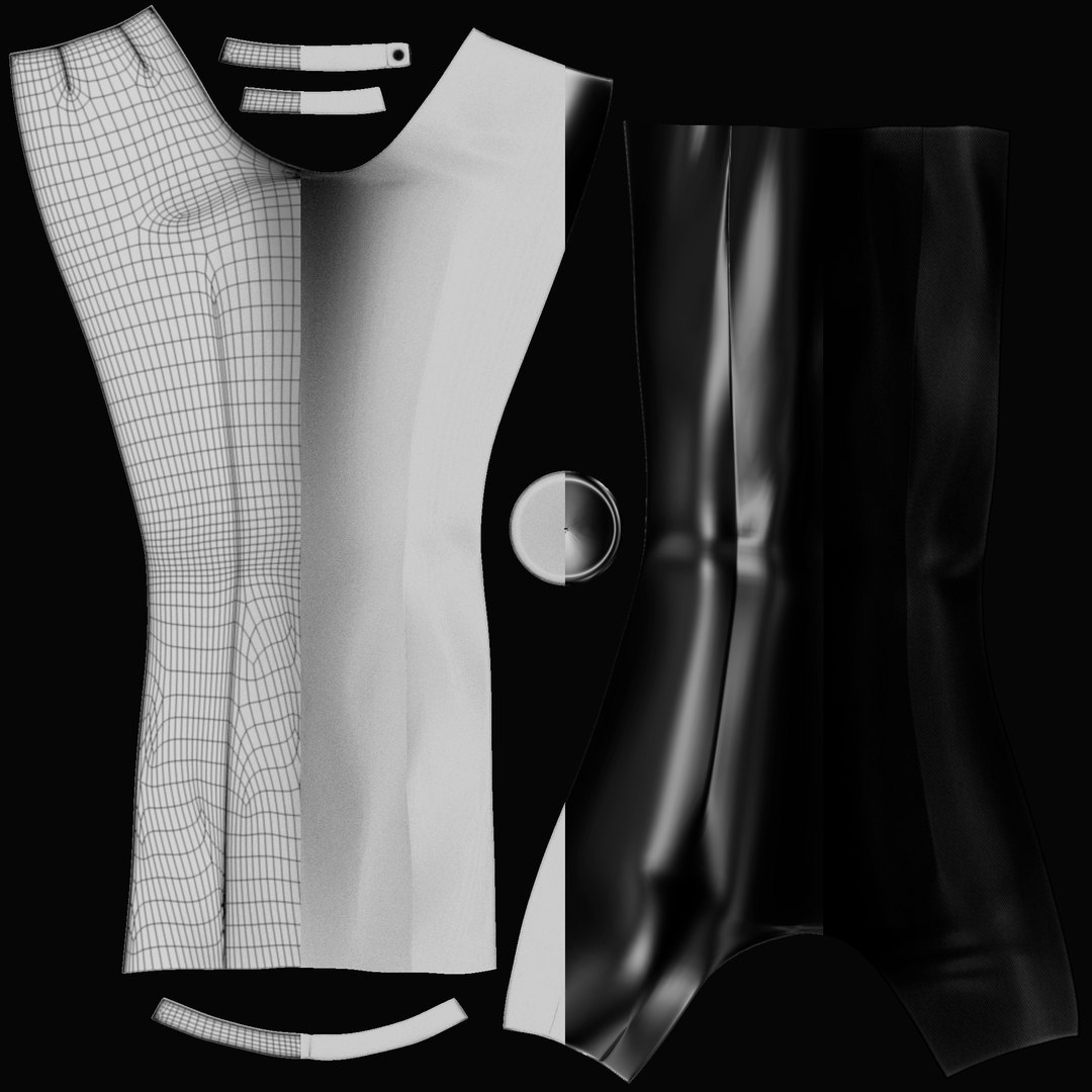 Formal Pants Black 3D Model - TurboSquid 1449352