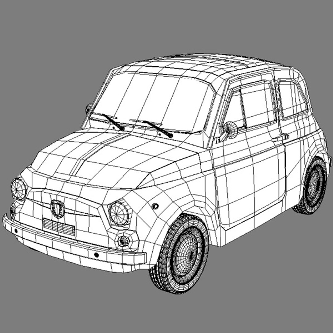 Fiat 500 3d Model