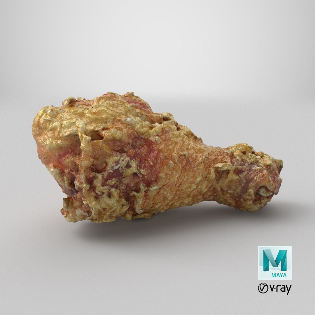 3D Fried Chicken Leg Model - TurboSquid 2289676