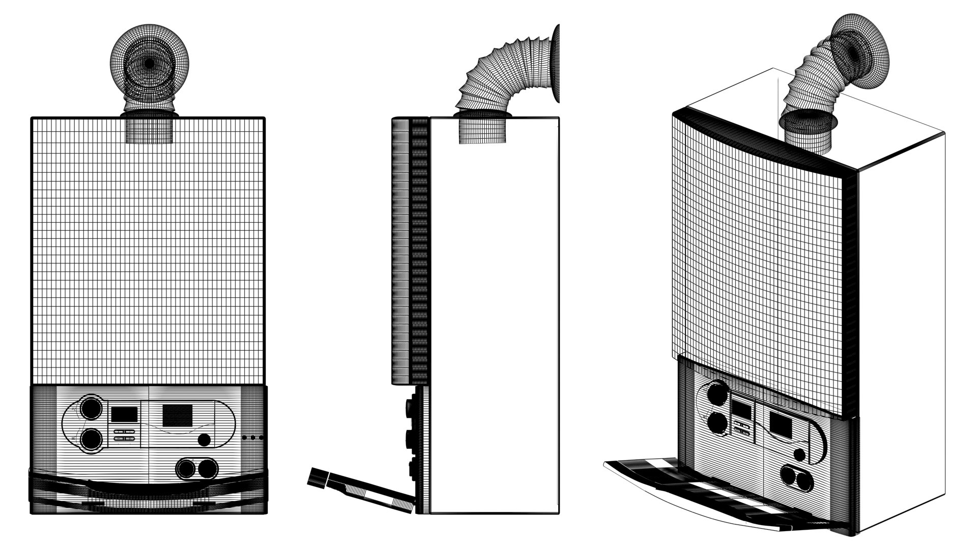 3D Combi Boiler Model - TurboSquid 2039909