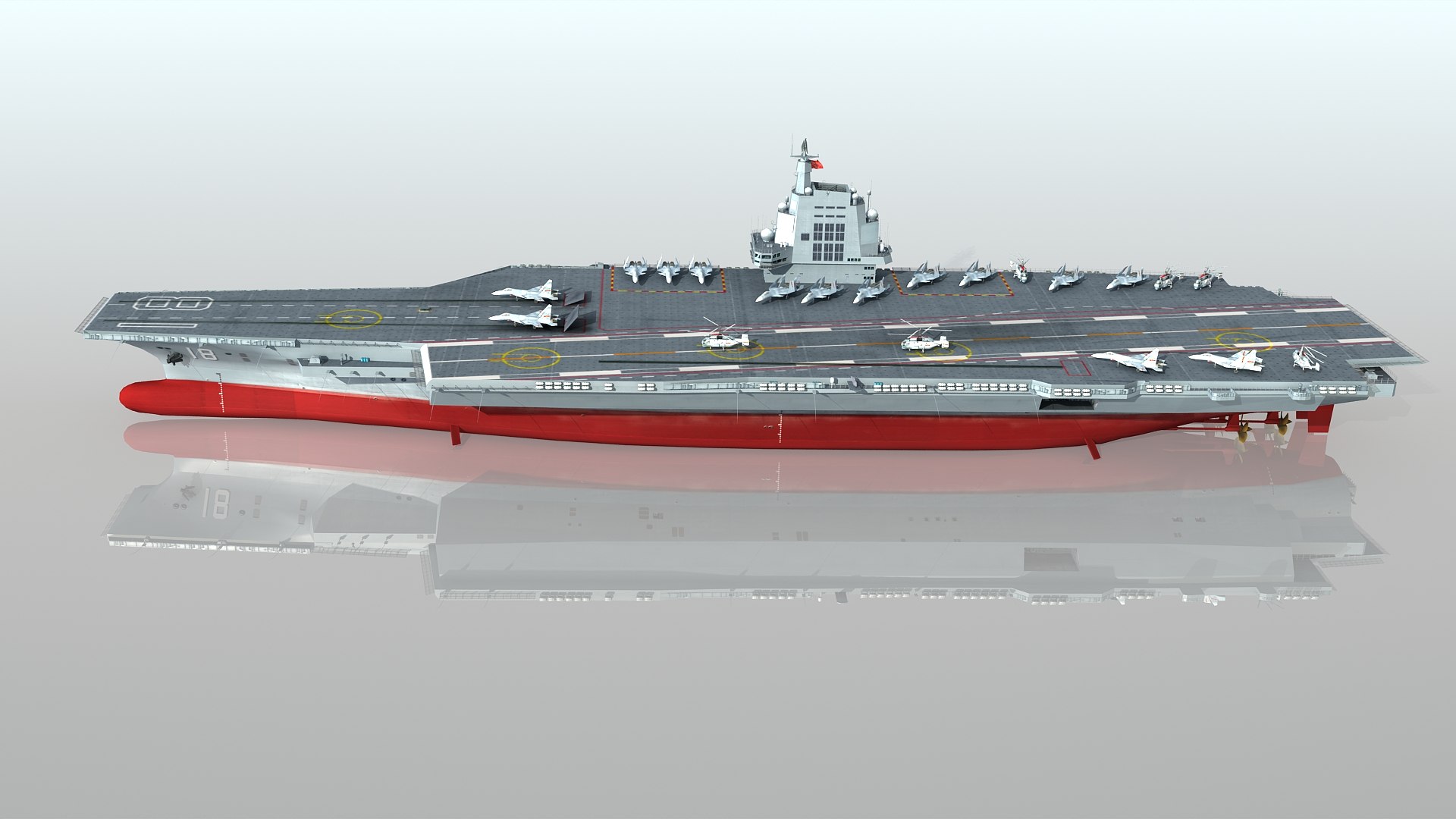 3D Chinese aircraft carrier CV 18 Fujian - TurboSquid 1968930
