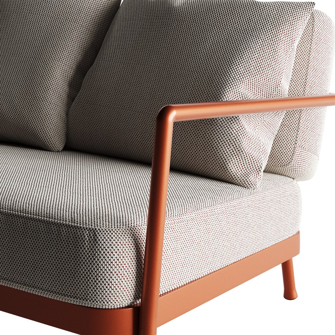 3D Flexform Camargue Sofa Outdoor Model - TurboSquid 2014561