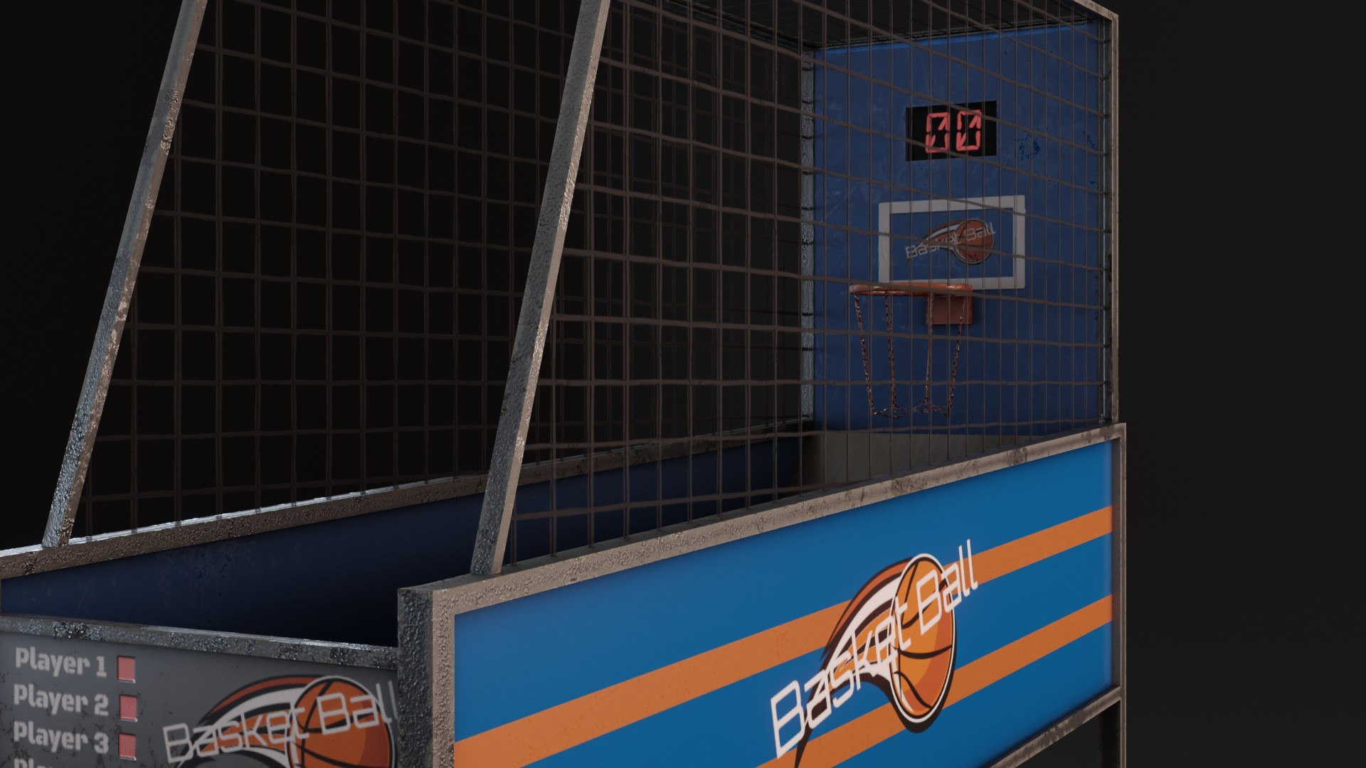 3D Realistic Hoops Basketball Arcade Machine - TurboSquid 1625632