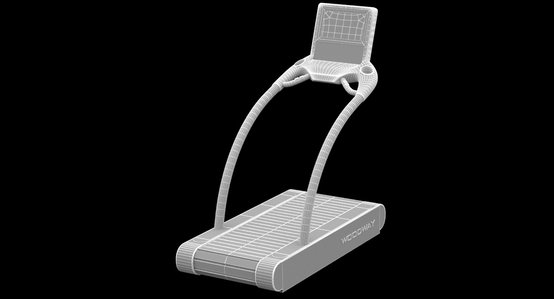 Woodway Gym Running Machine 3D Model - TurboSquid 1504357