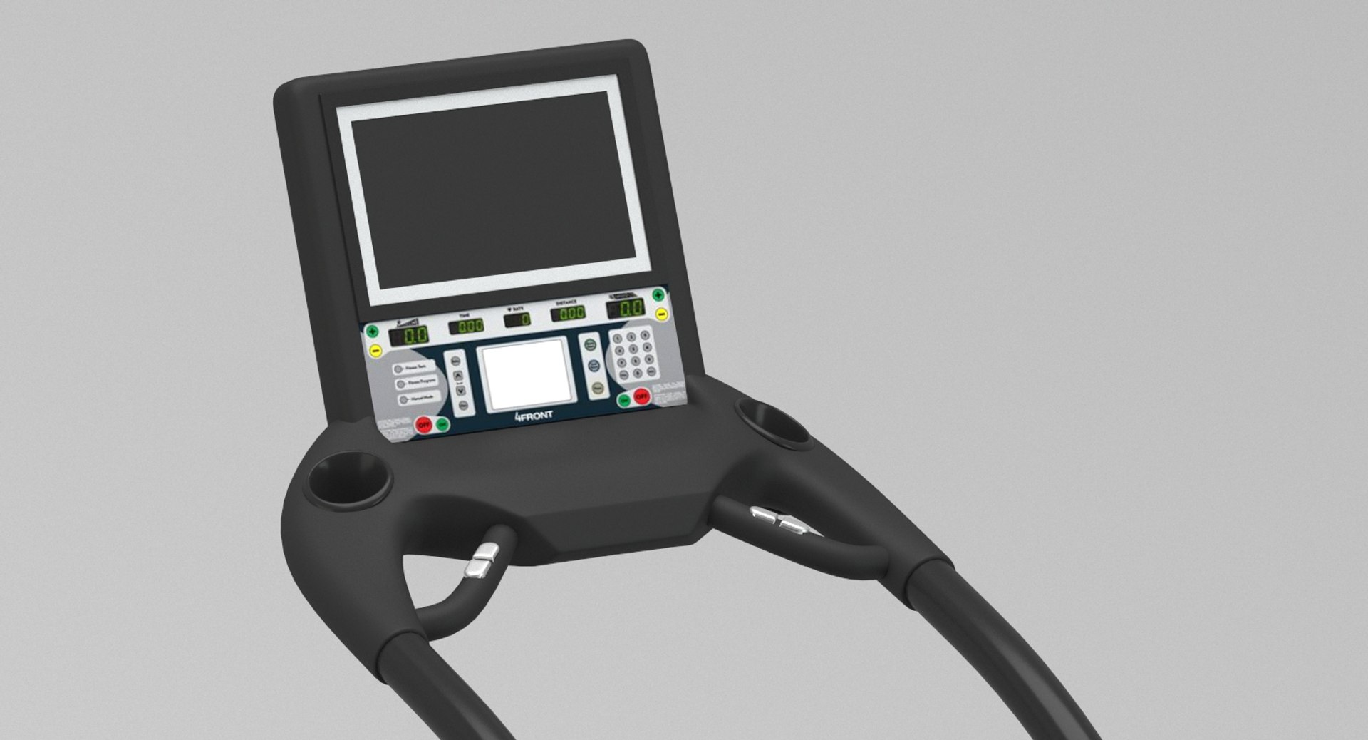 Woodway Gym Running Machine 3D Model - TurboSquid 1504357