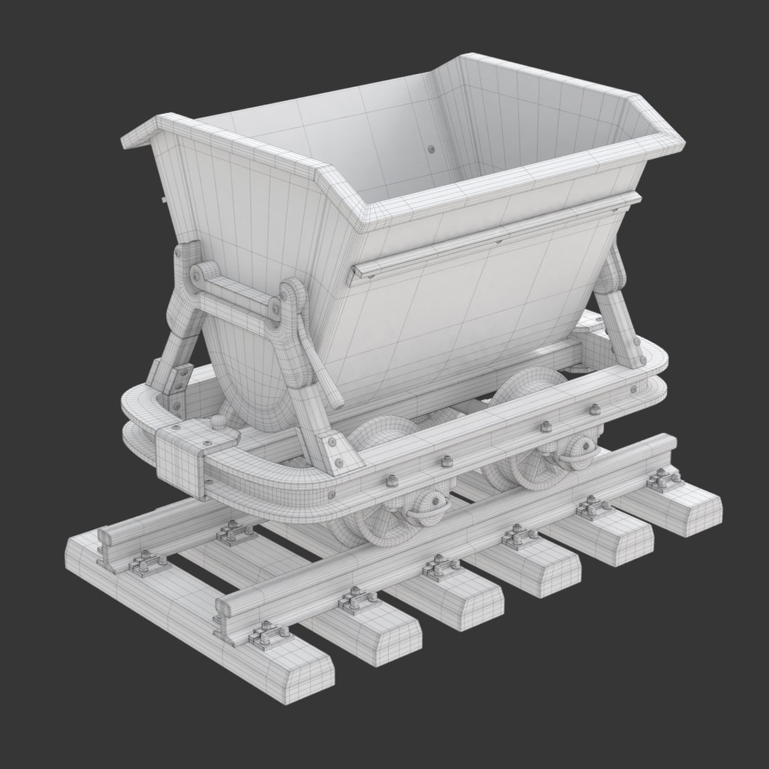 Mining cart 3D model - TurboSquid 1515405