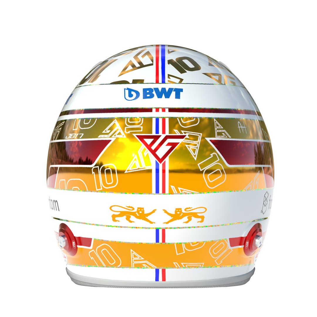 3D F1 Pierre Gasly Helmet 2023 - TurboSquid 2116346