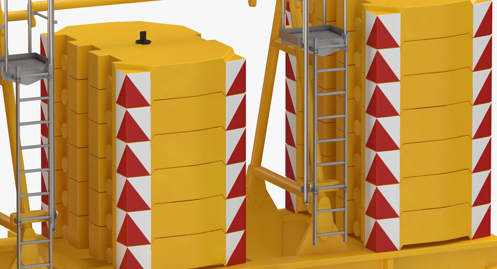 3D crane super lift counterweight - TurboSquid 1681027