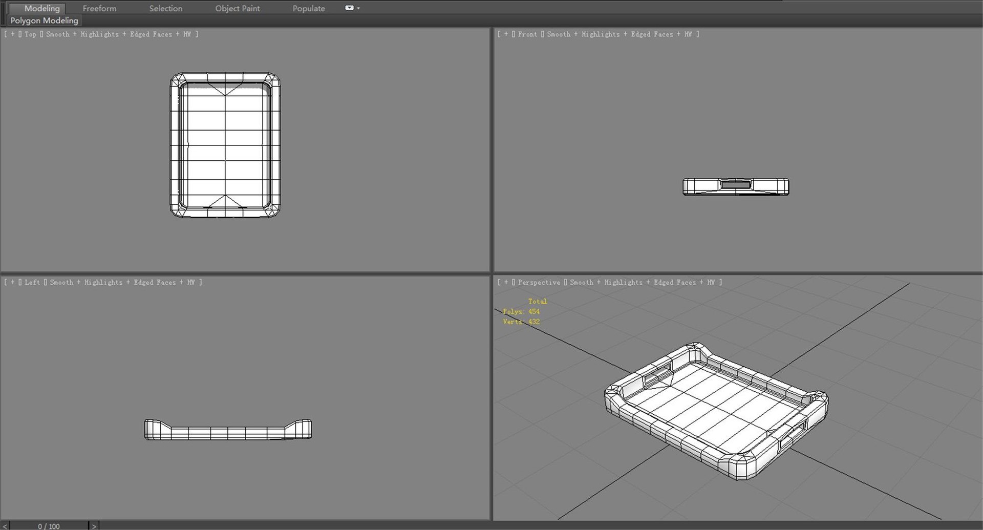 Cartoon Wooden Tray 3D Model - TurboSquid 2110460