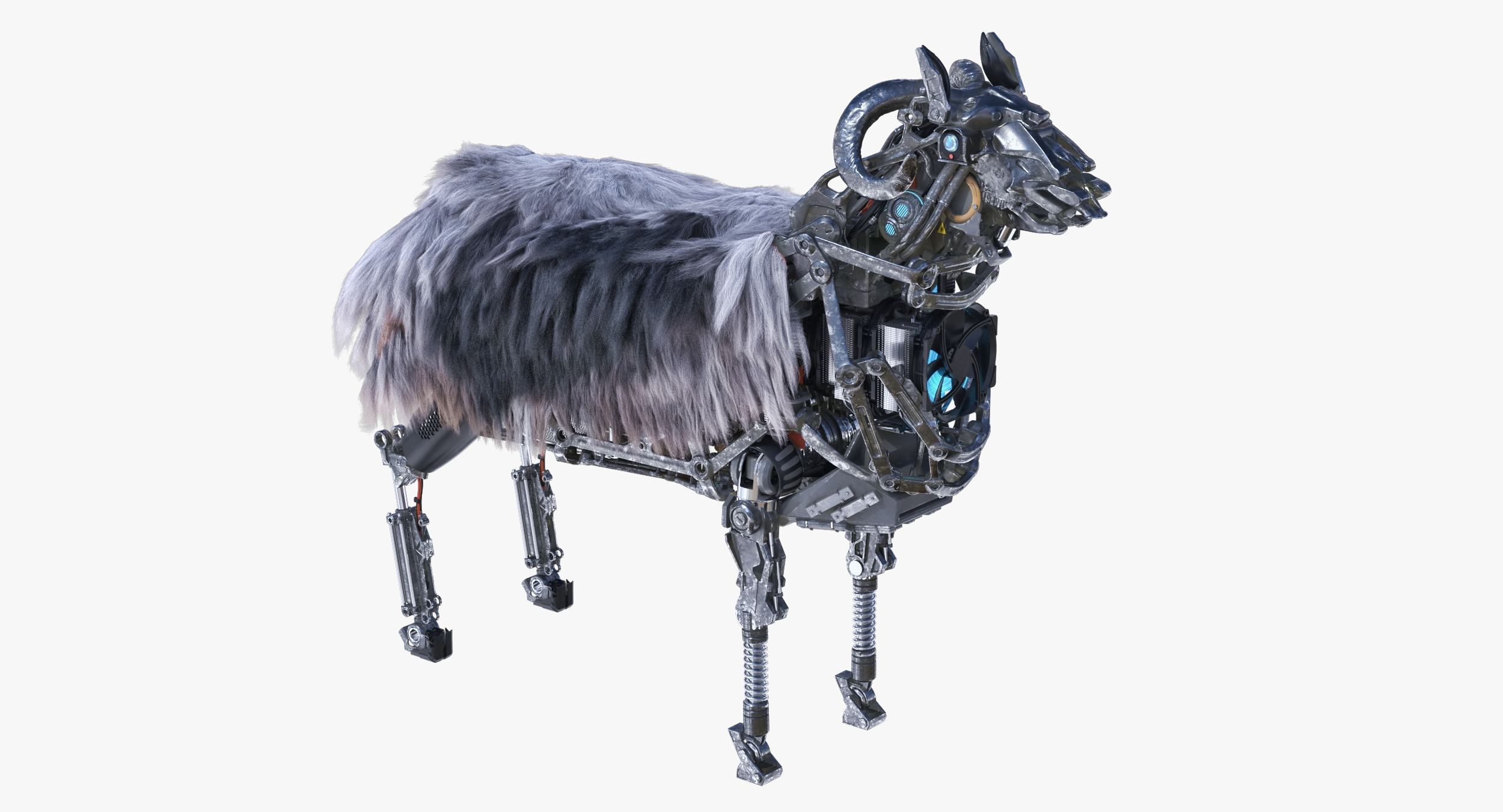 3d model robot sheep