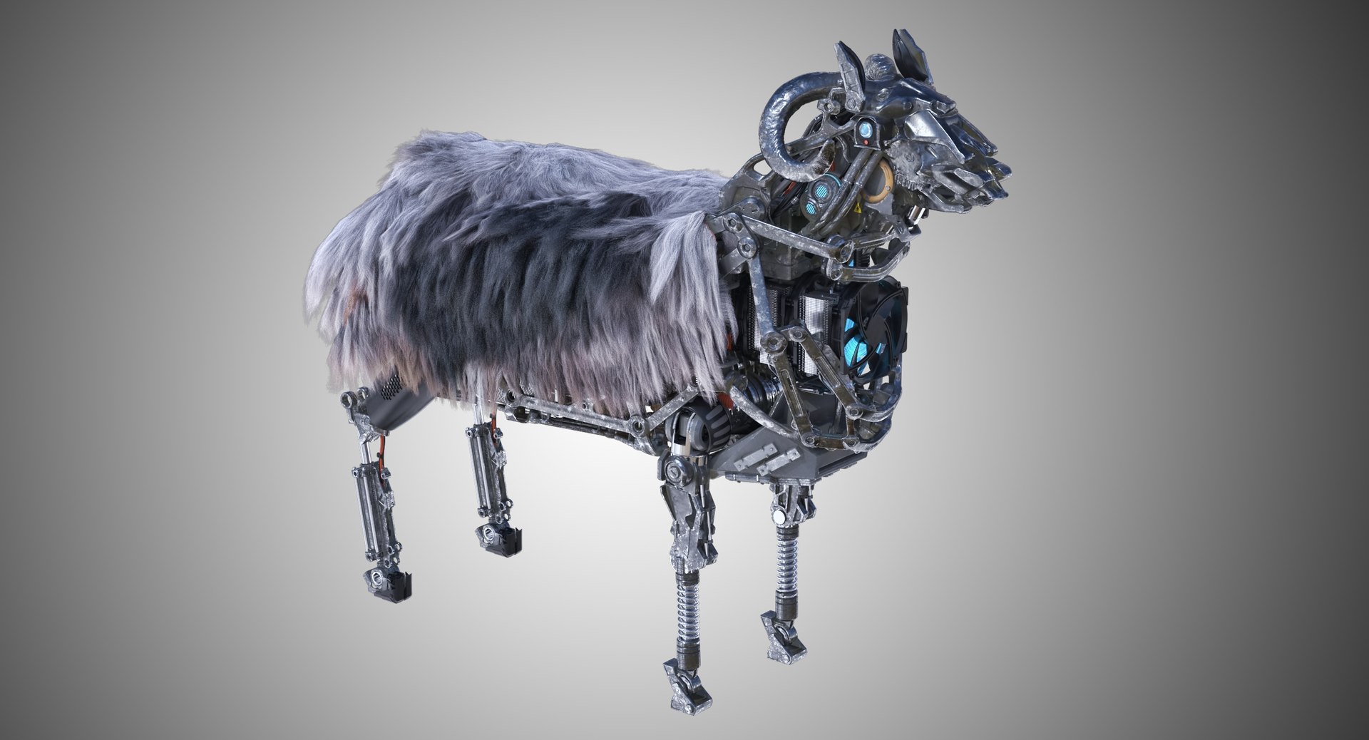 3d Model Robot Sheep