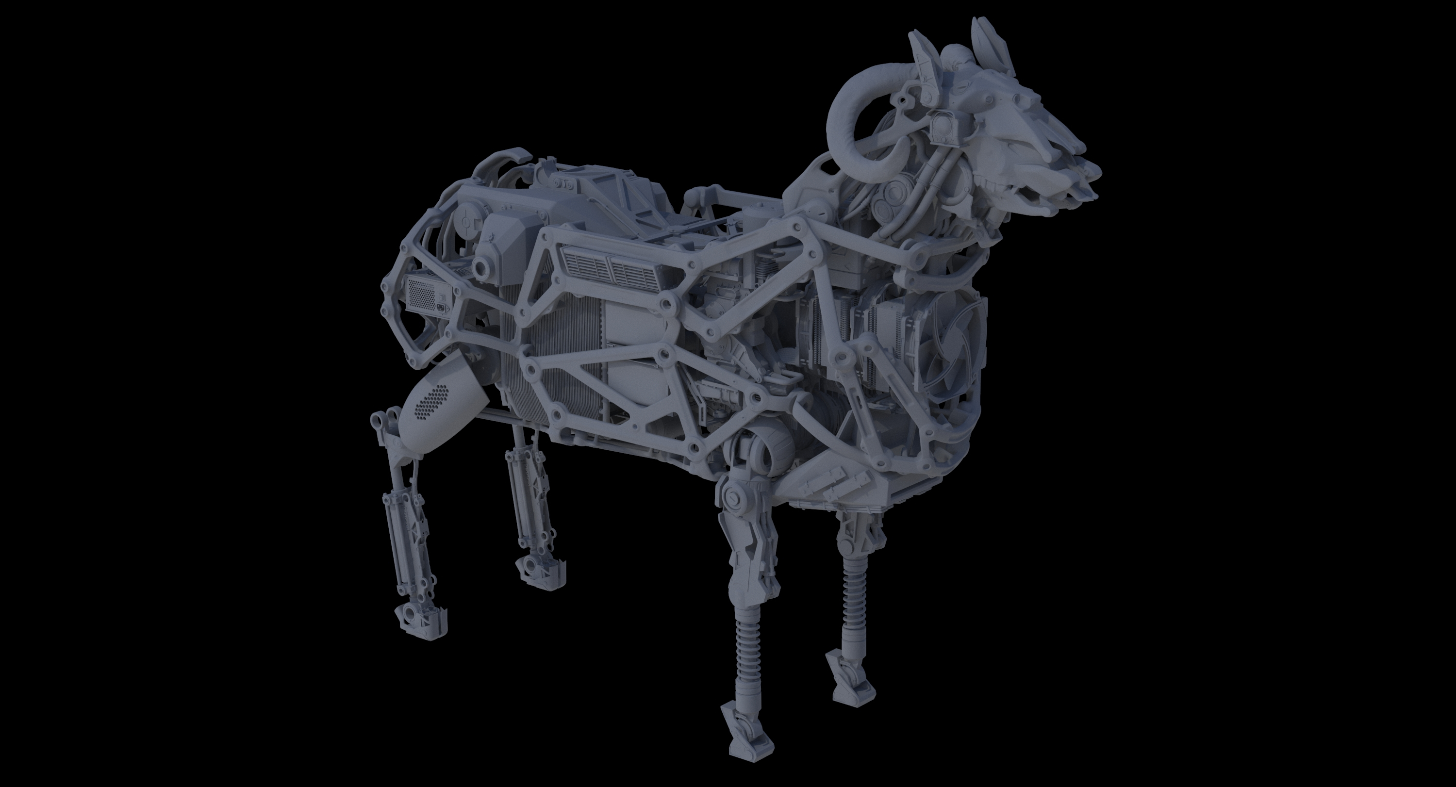 3d model robot sheep