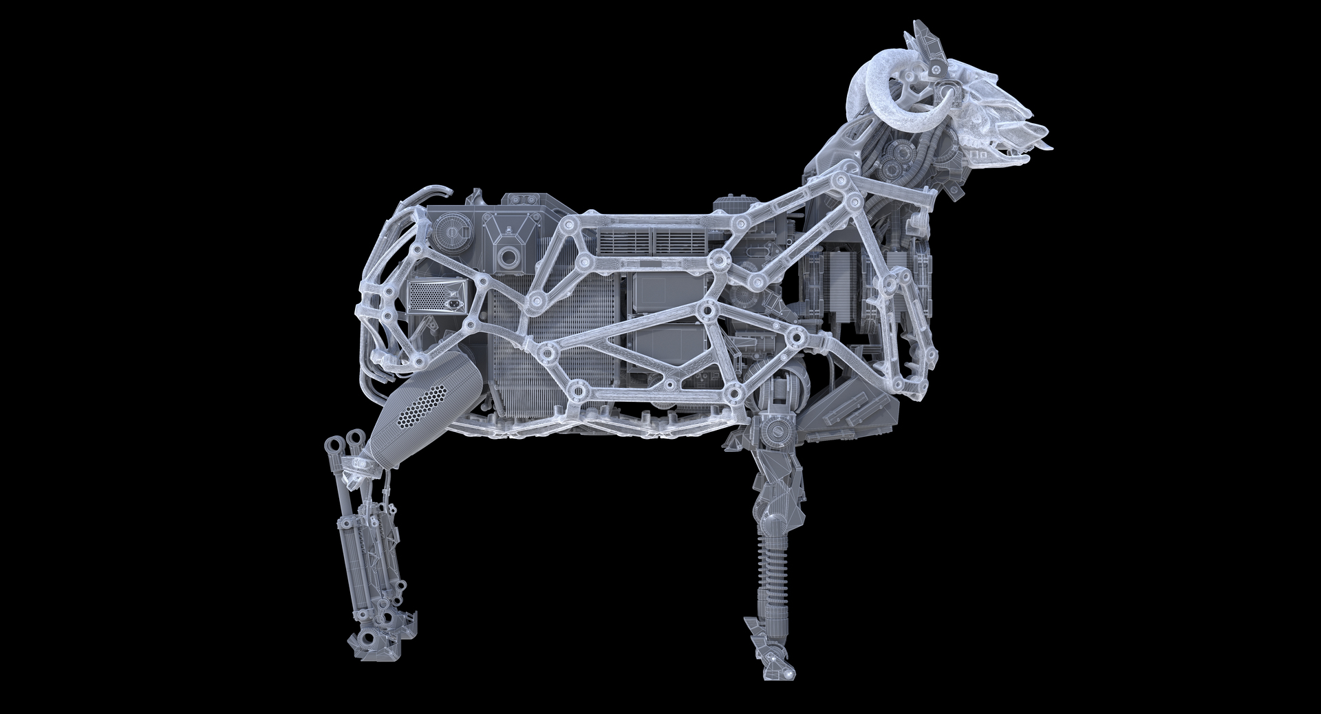 3d model robot sheep