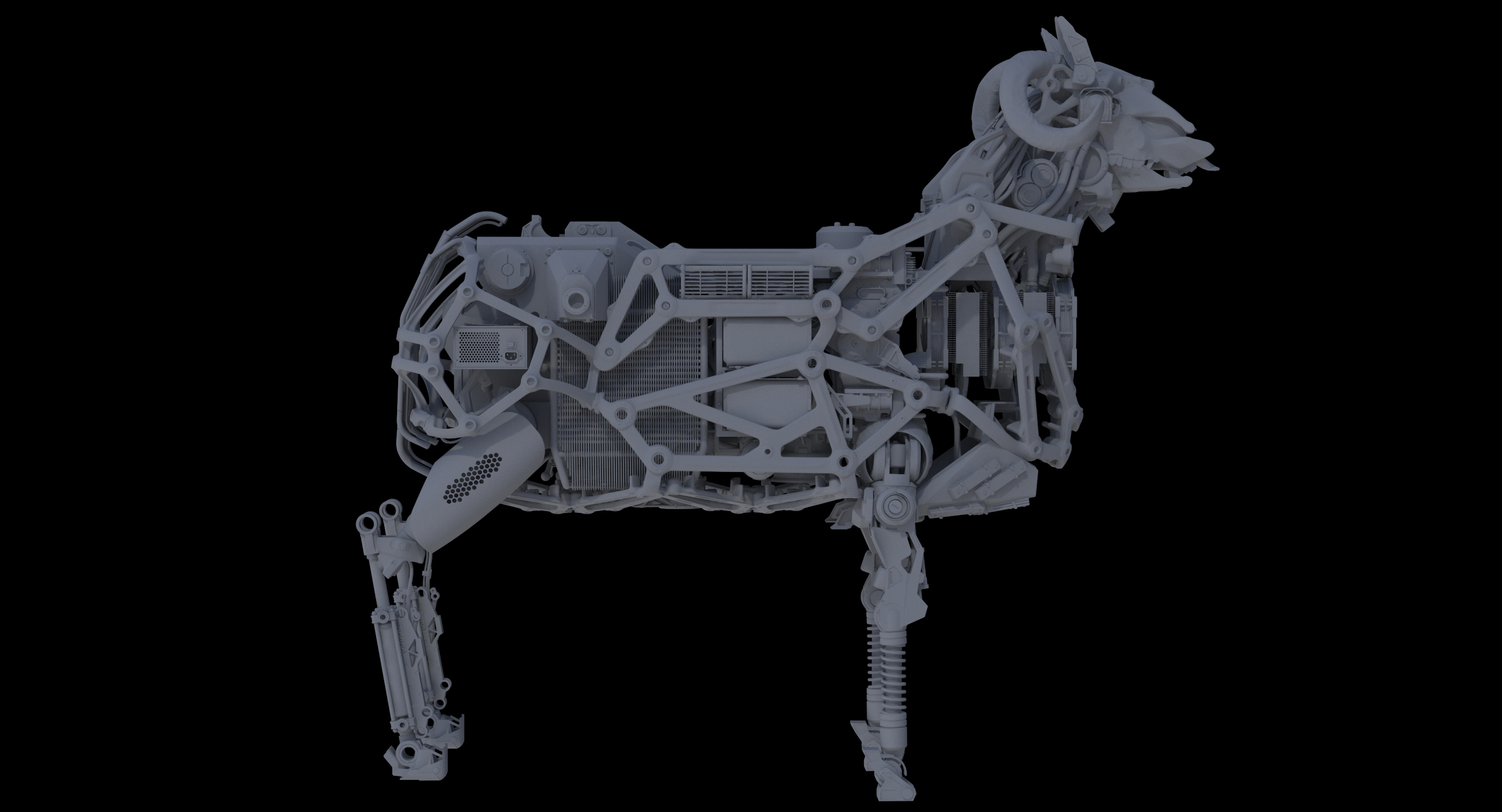 3d model robot sheep
