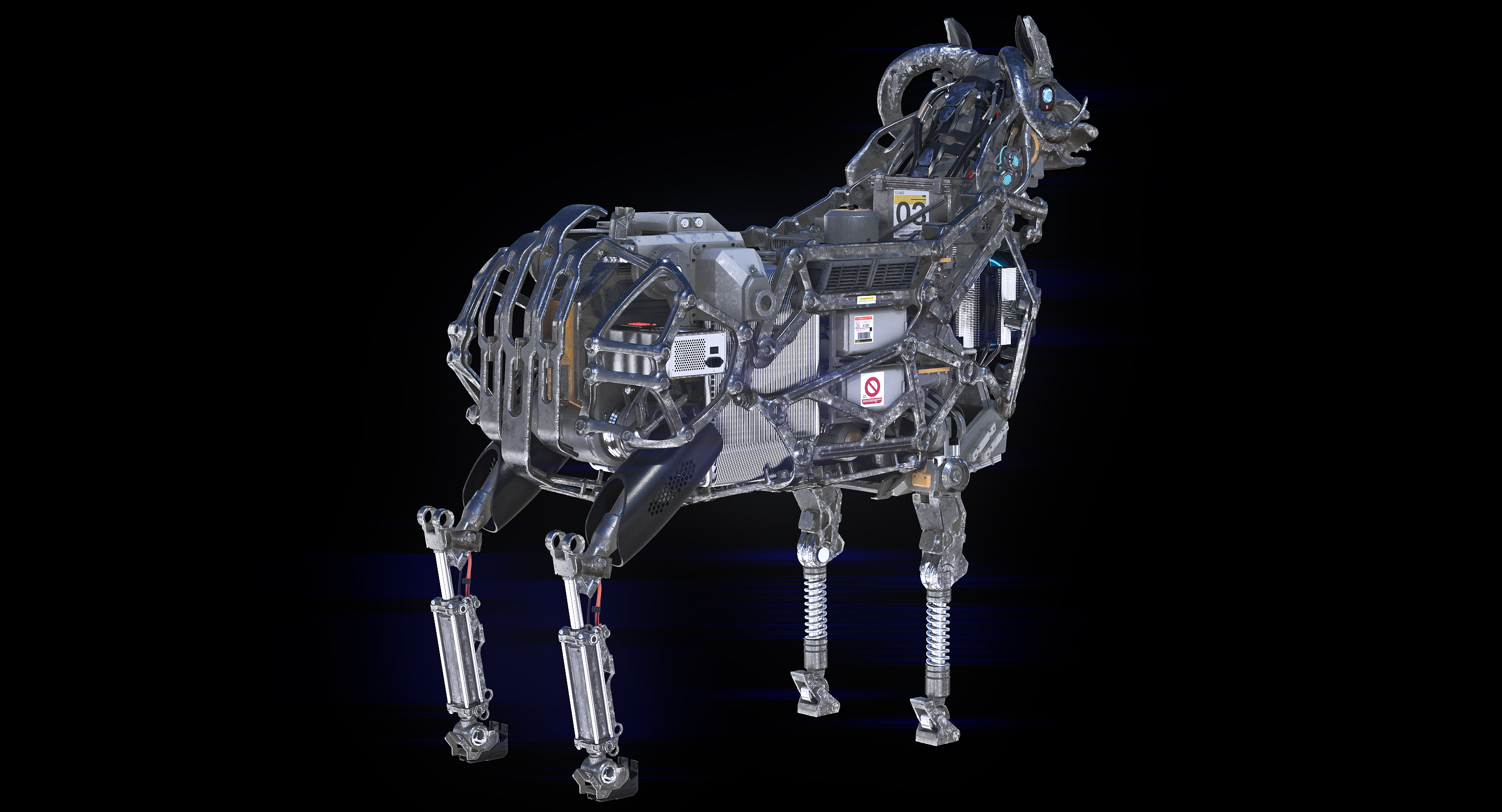 3d model robot sheep