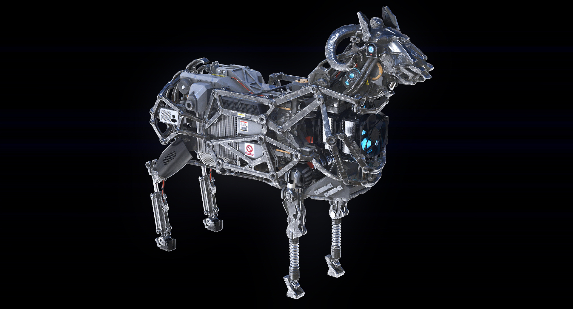 3d Model Robot Sheep