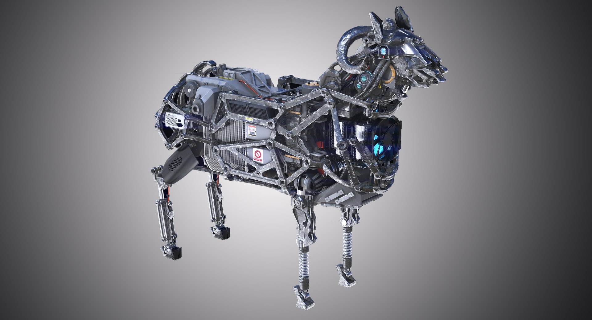 3d Model Robot Sheep