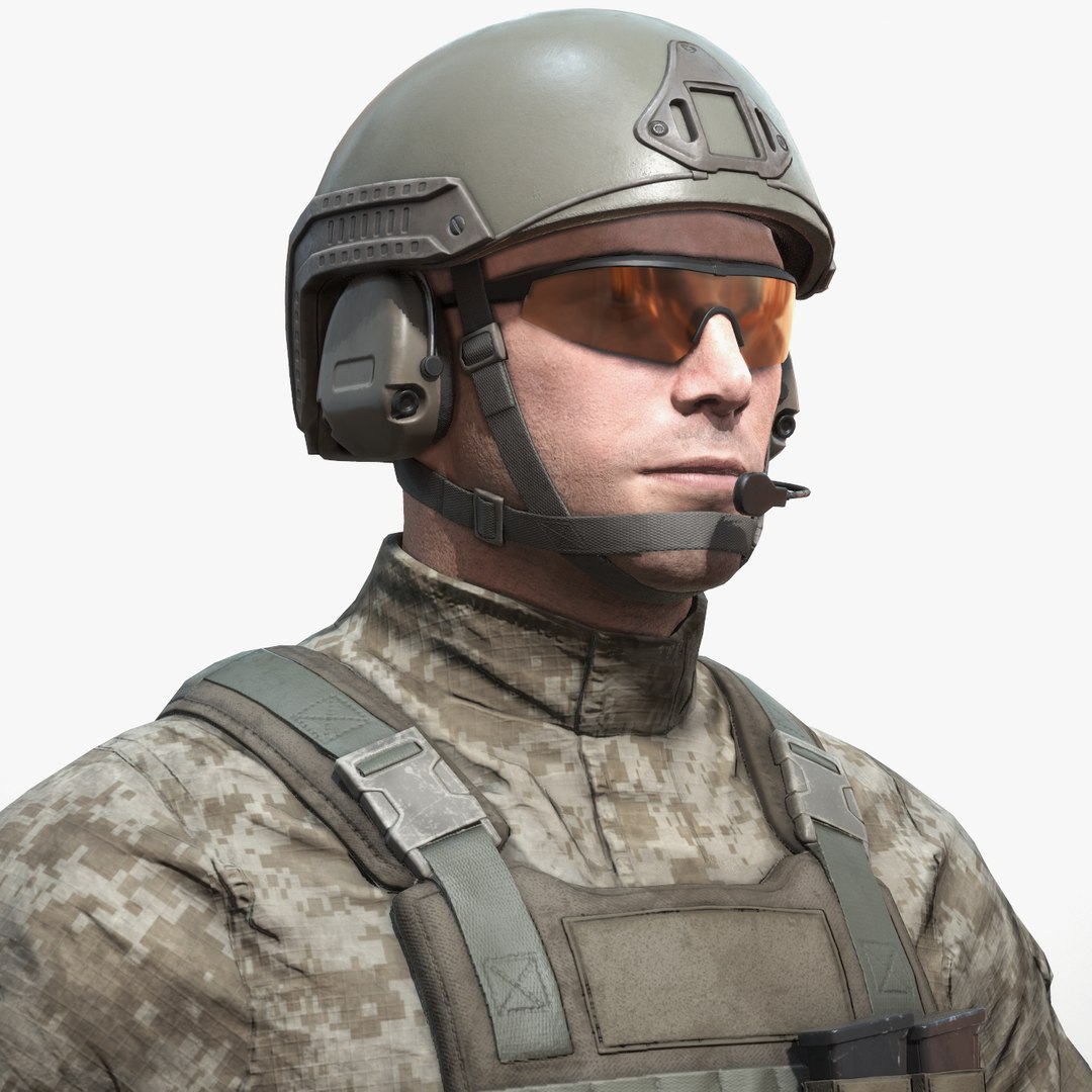 Photorealistic realtime soldier character 3D model - TurboSquid 1403099
