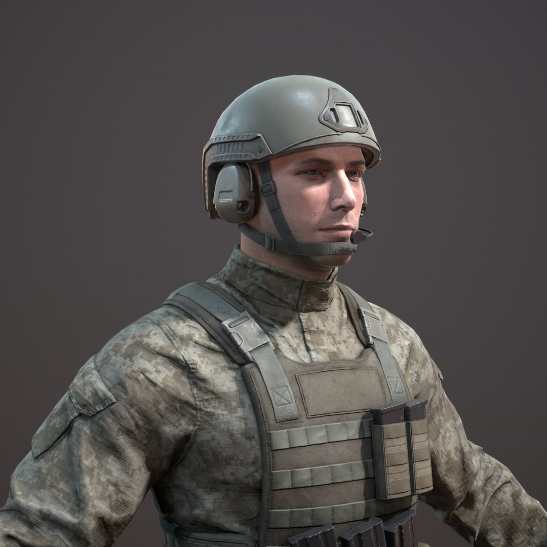 Photorealistic Realtime Soldier Character 3D Model - TurboSquid 1403099
