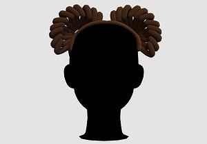 3D Bangs Cartoon Hairstyle Model - TurboSquid 1910298