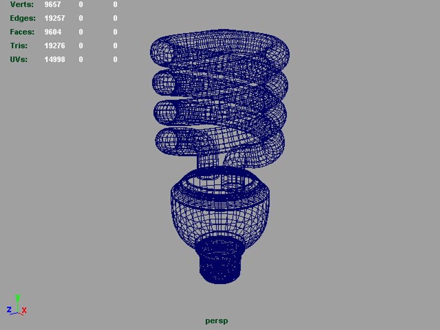 3ds max cfl light bulb