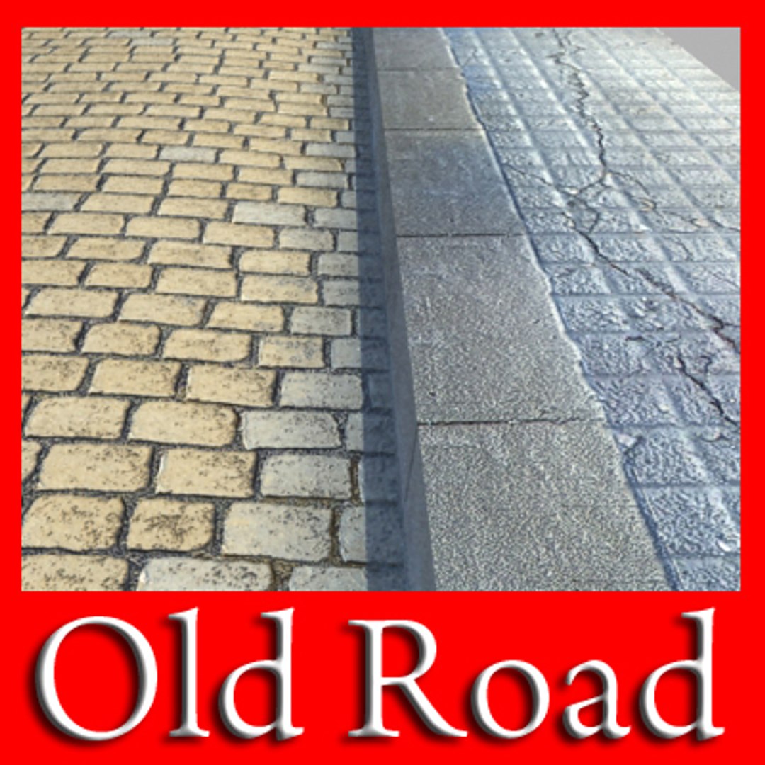 Realistic Old Road 3d Model