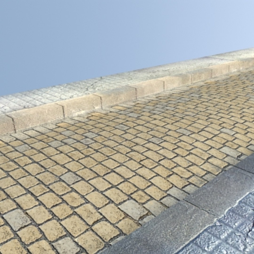 Realistic Old Road 3d Model