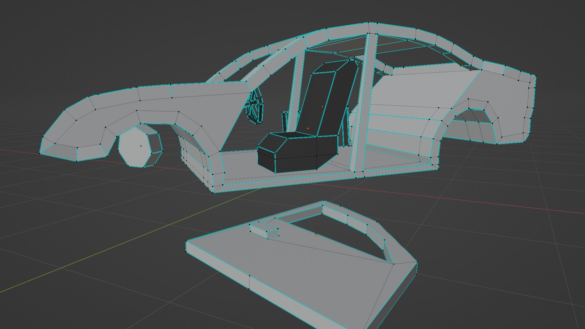 3D Burnt Car in PS1 Graphics Style - TurboSquid 1870476