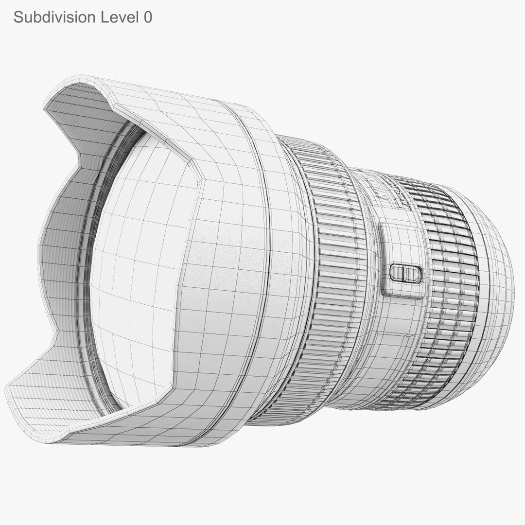 lens 14-24mm f2 8g 3d model