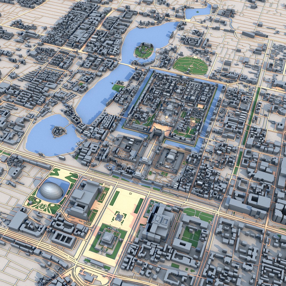 3D Model Beijing City China - TurboSquid 2299016
