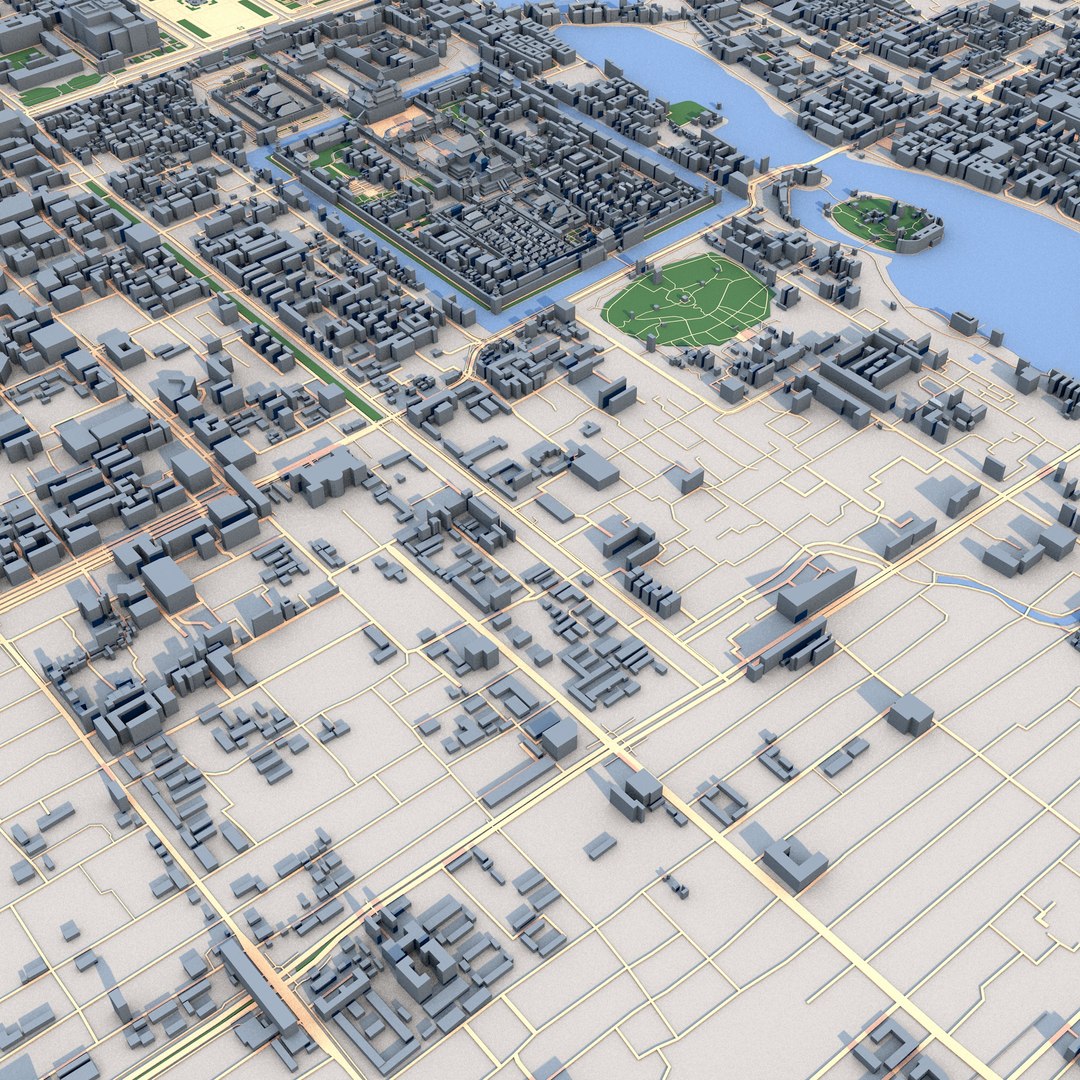 3D Model Beijing City China - TurboSquid 2299016