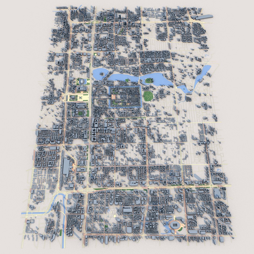3D Model Beijing City China - TurboSquid 2299016