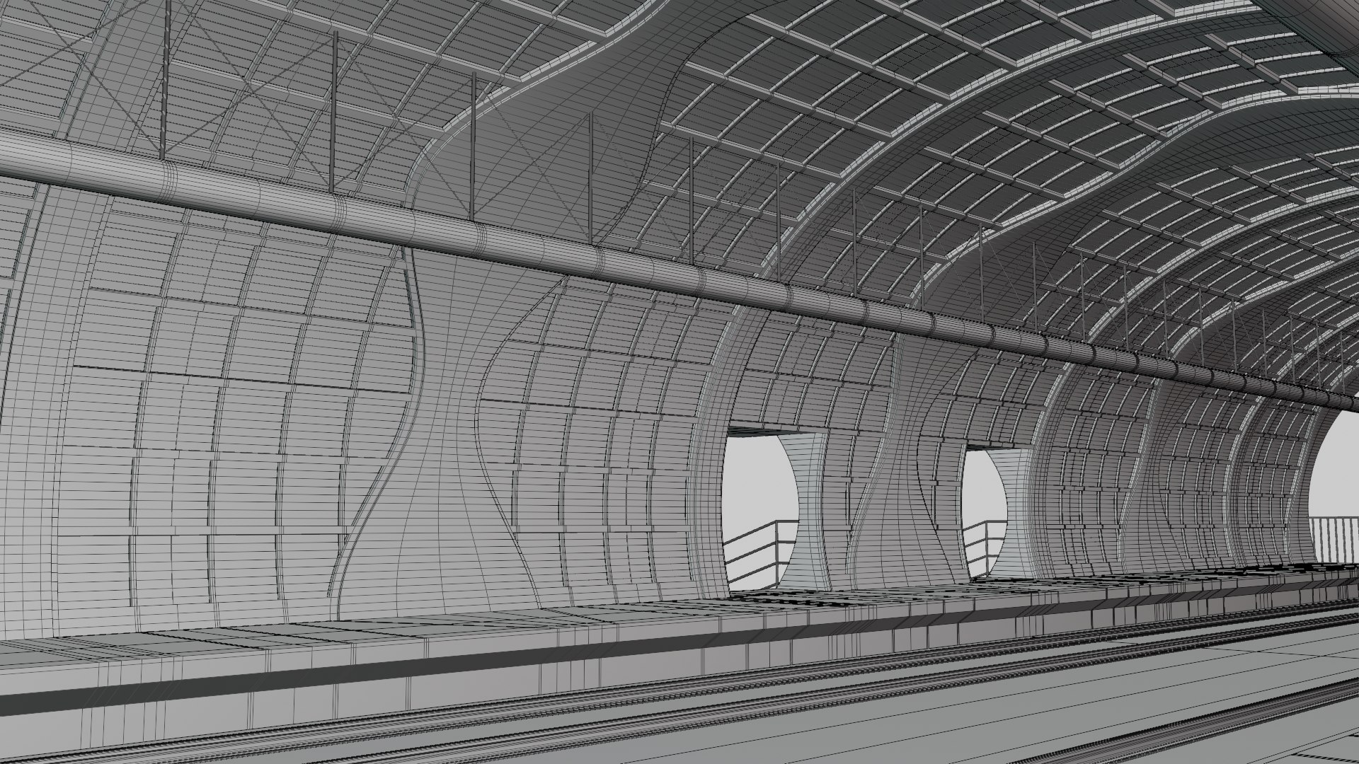 3D Railway Station - TurboSquid 1932338