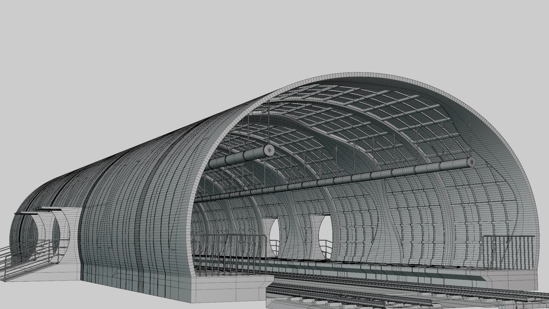 3D Railway Station - TurboSquid 1932338