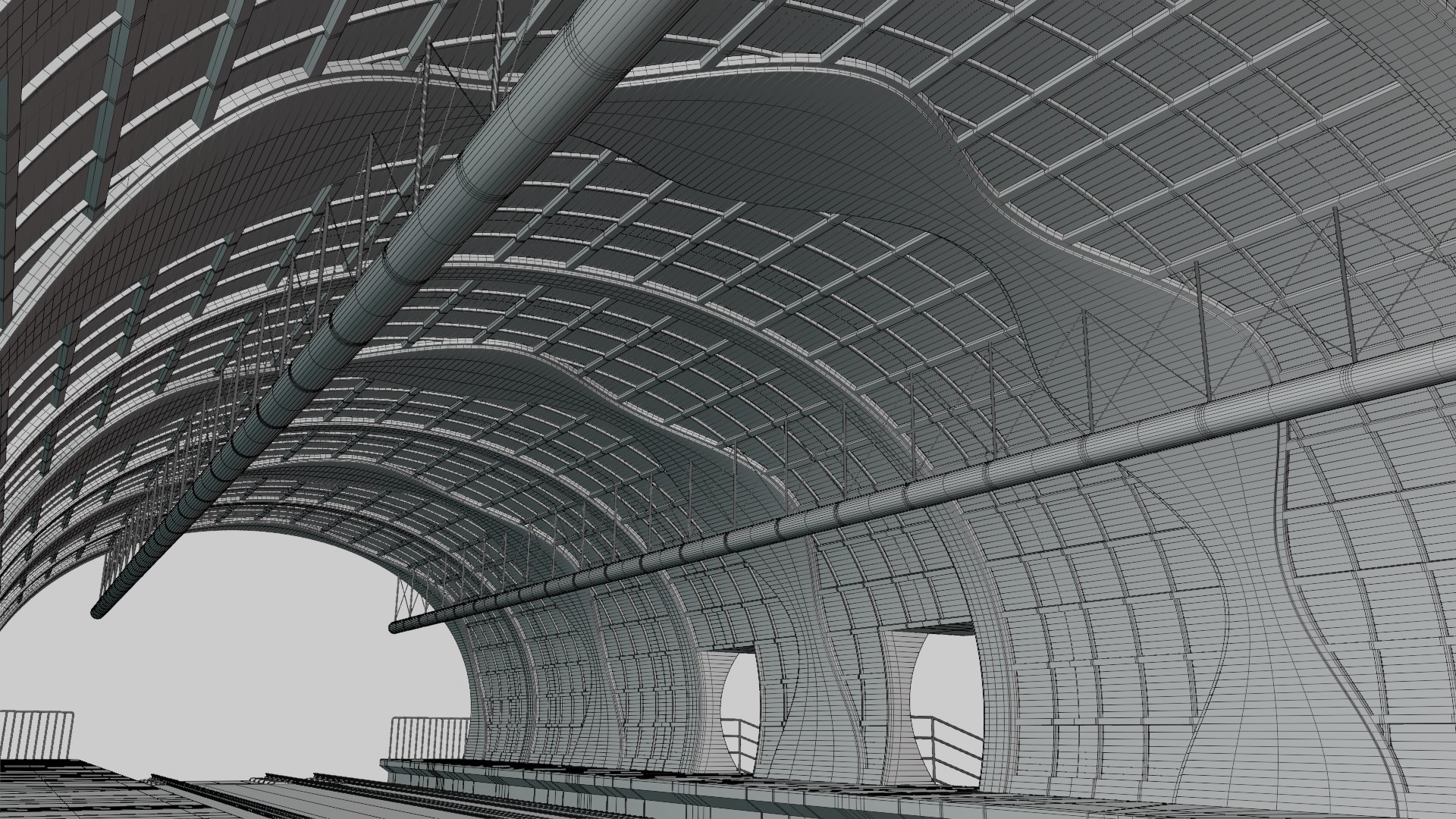 3D Railway Station - TurboSquid 1932338